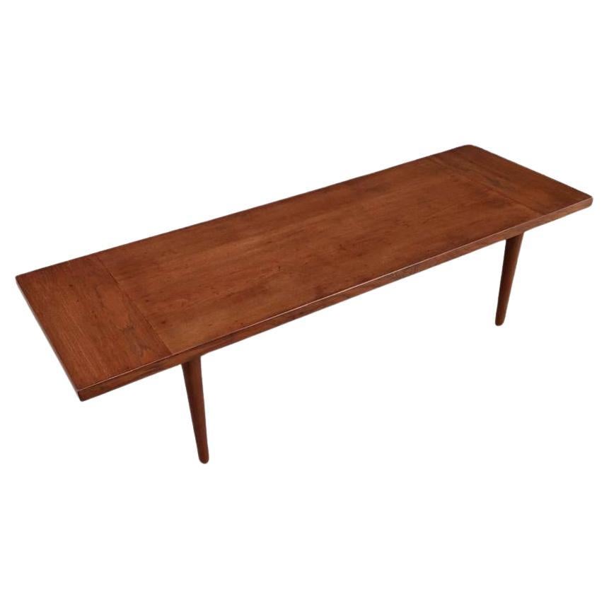 Newly Refinished - Mid-Century Modern Minimalist Walnut Coffee Table ...