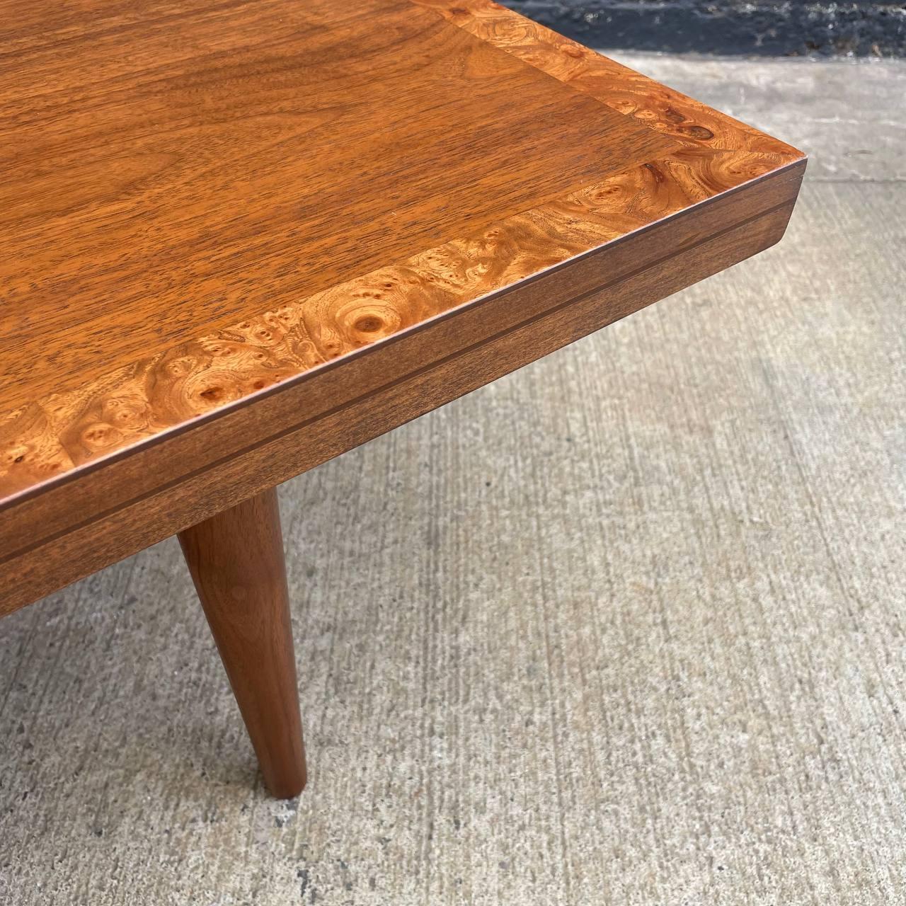 Newly Refinished - Mid-Century Modern Walnut Coffee Table For Sale at ...