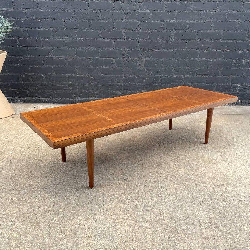 Newly Refinished - Mid-Century Modern Walnut Coffee Table For Sale at ...