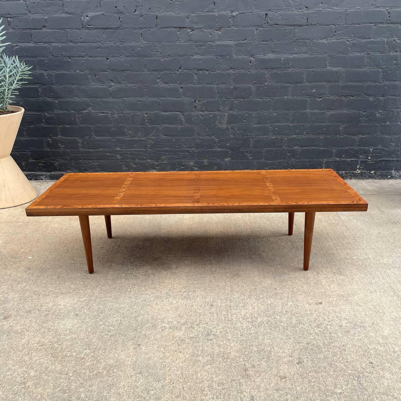 Newly Refinished - Mid-Century Modern Walnut Coffee Table For Sale at ...