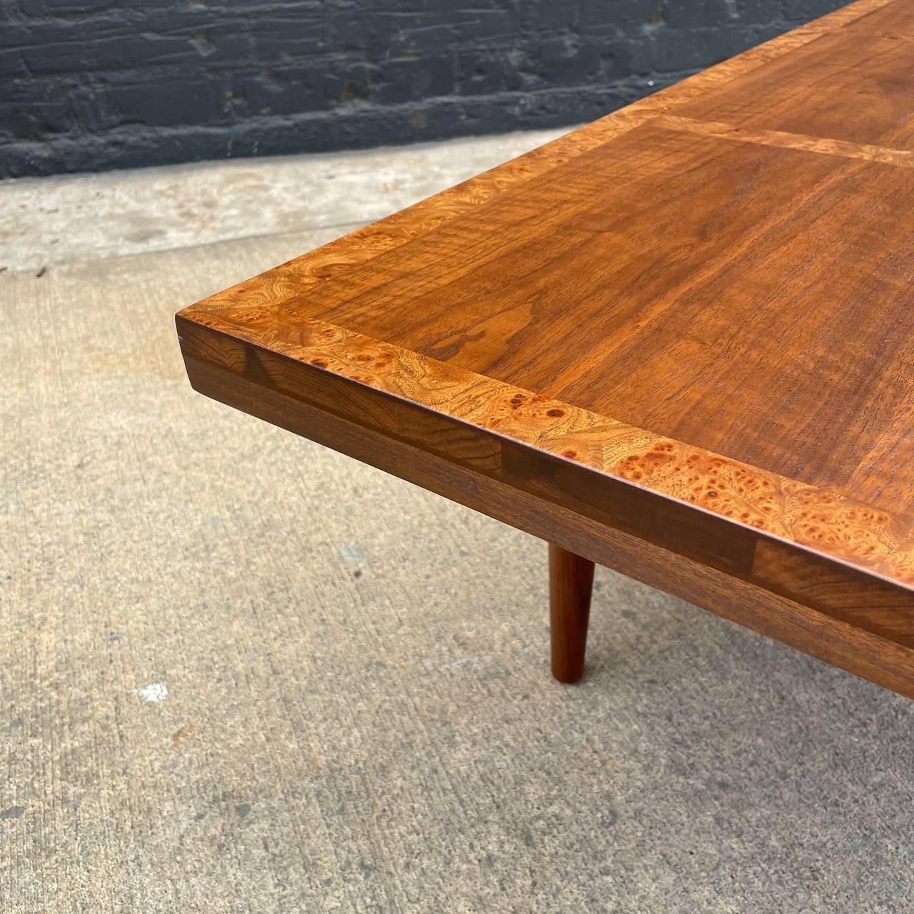 Newly Refinished - Mid-Century Modern Walnut Coffee Table For Sale at ...