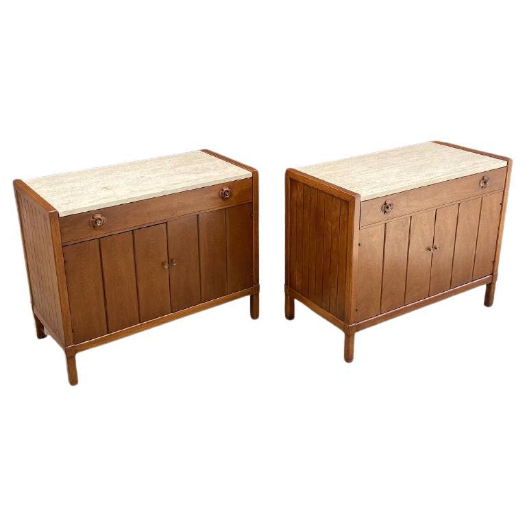 Newly Refinished - Pair of Mid-Century Modern Chest Dresser by Drexel ...