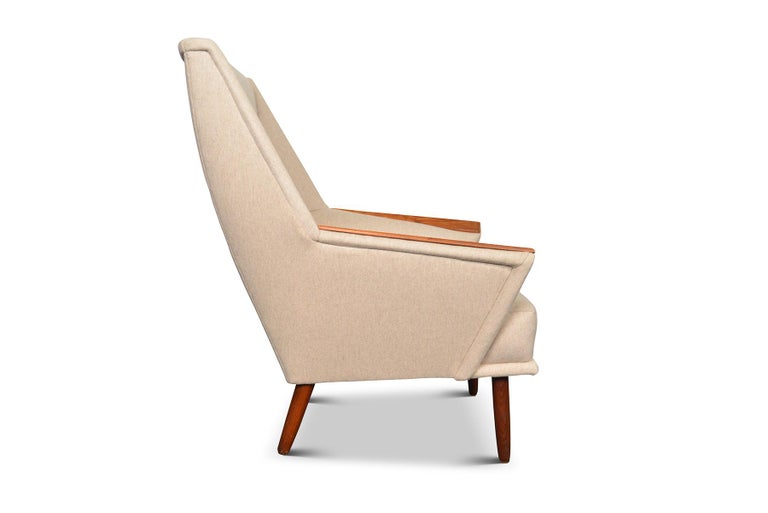 Newly Upholstered Atomic Highback Lounge Chair With Teak Paws For Sale ...