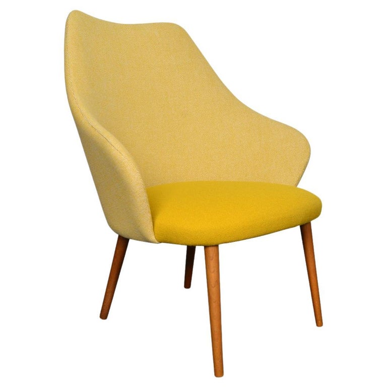 Newly Upholstered Danish Modern Midcentury Scoop Lounge Chair in ...