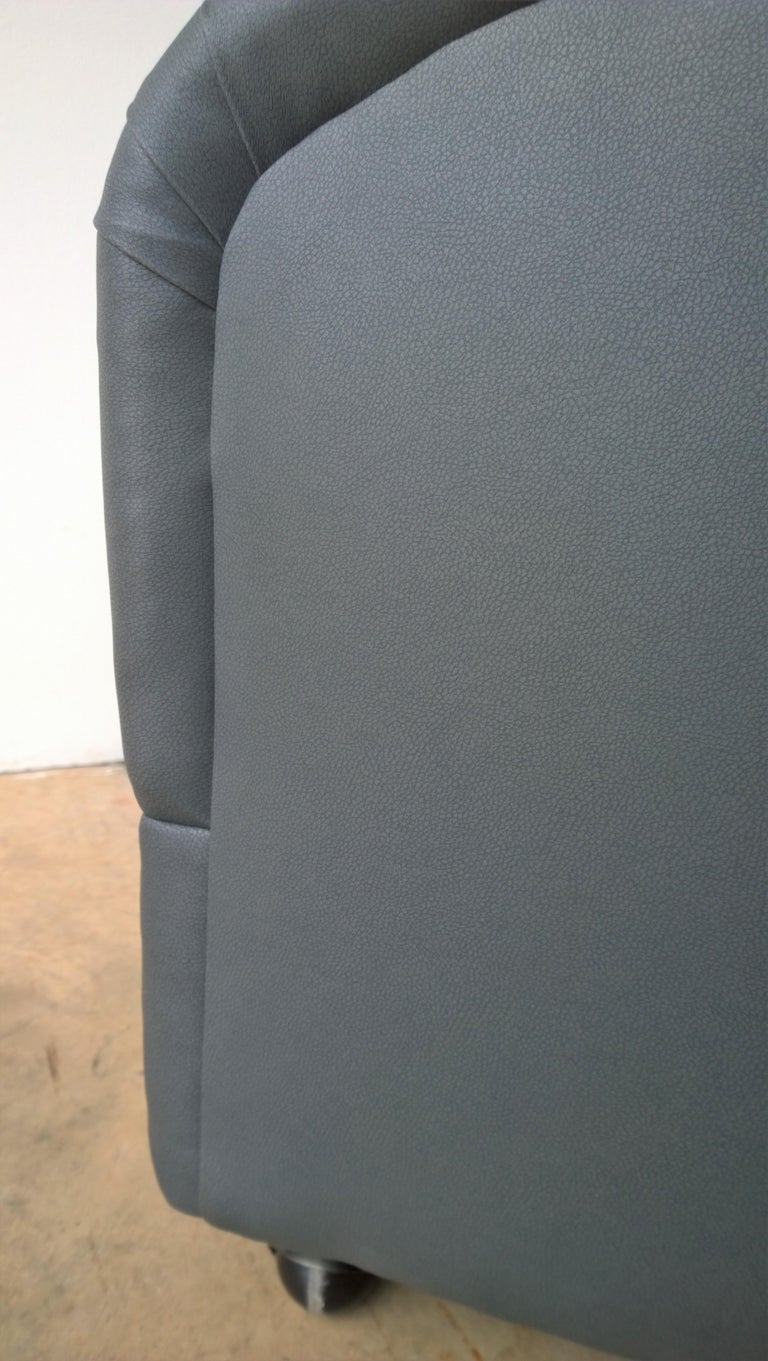 Newly Upholstered in Knoll Whip Gray Barrel Back Club/Armchairs on ...
