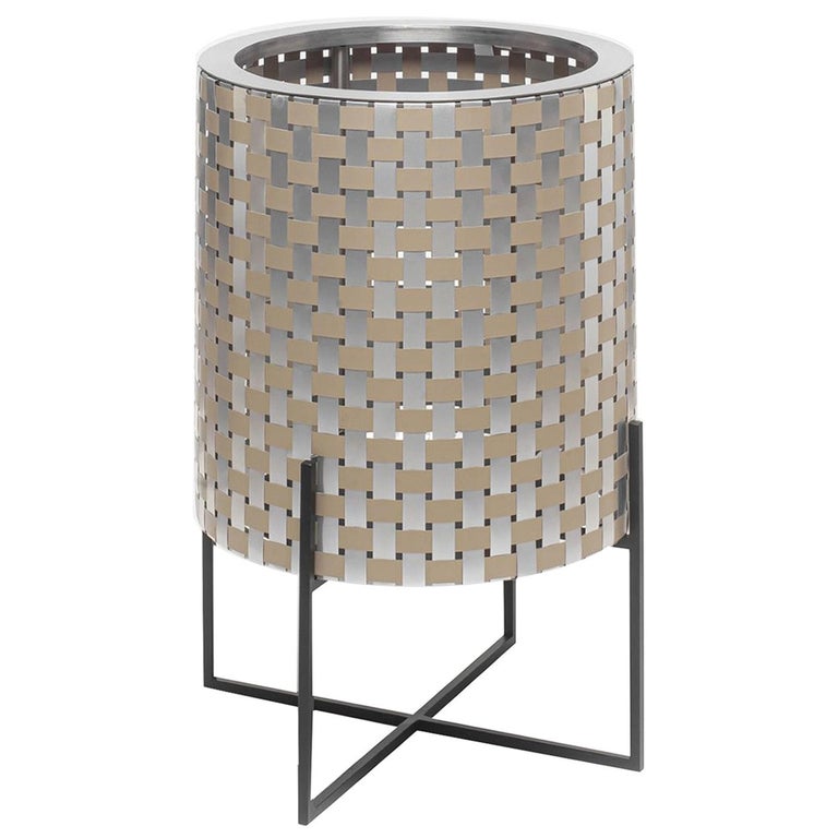 Nexum Optical 30 Gold Cachepot For Sale at 1stDibs