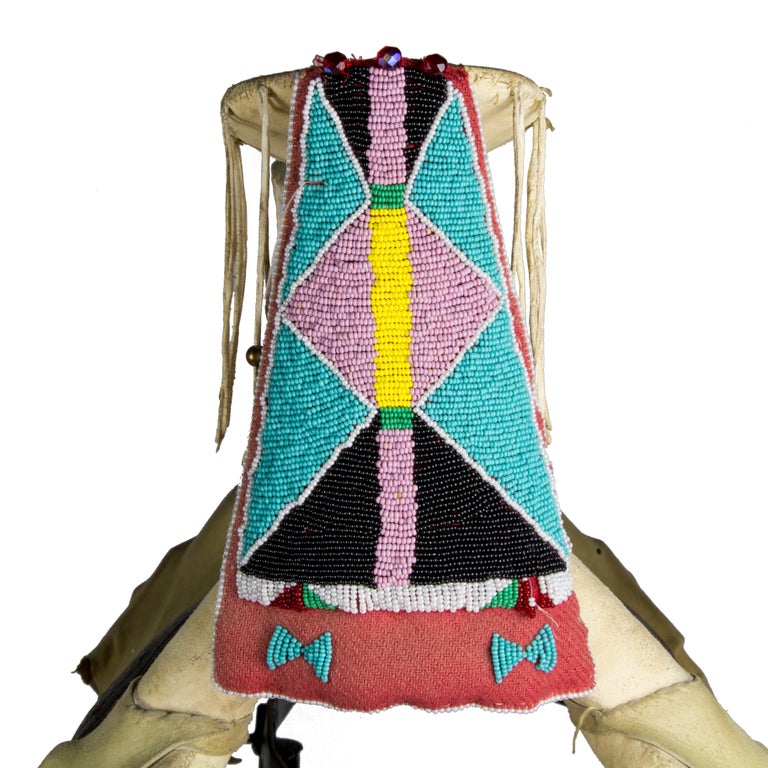 Nez Perce Hide and Beaded Competition Saddle For Sale at 1stDibs