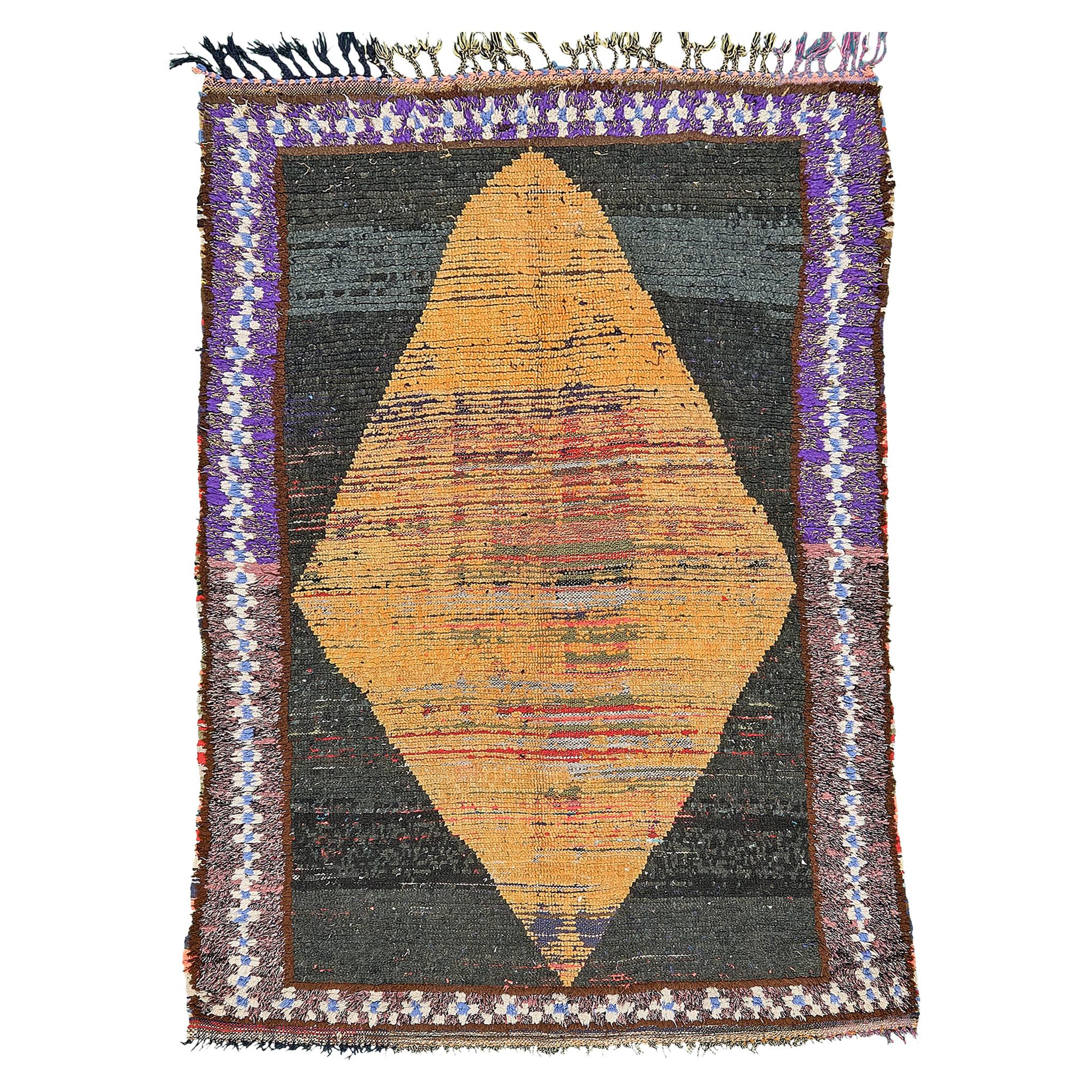 Vintage Moroccan Rug Azilal Tribe Atlas Collection For Sale at 1stDibs