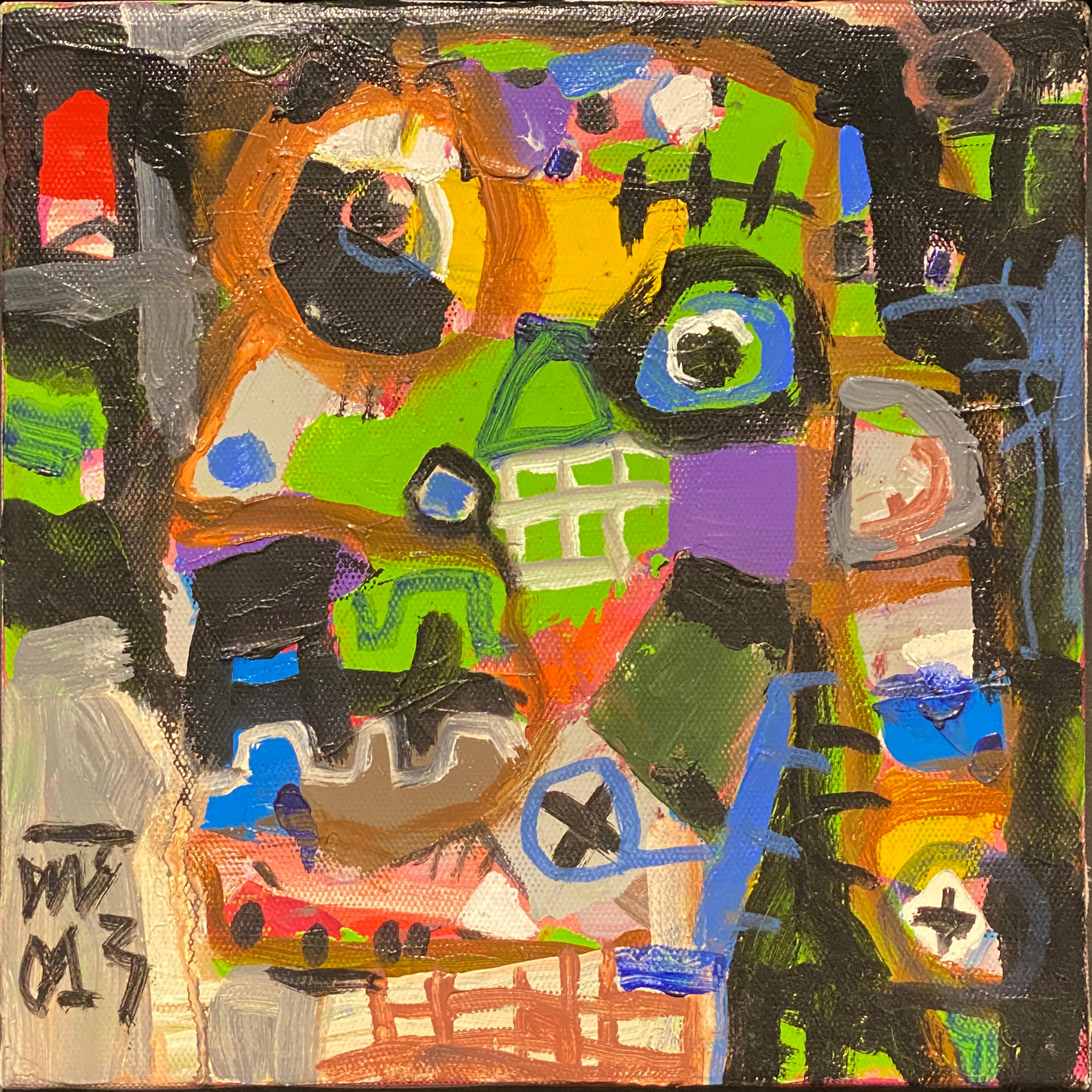 Nguyen Cong Cu - 'Reading Newspaper II' Acrylic on Canvas Painting ...