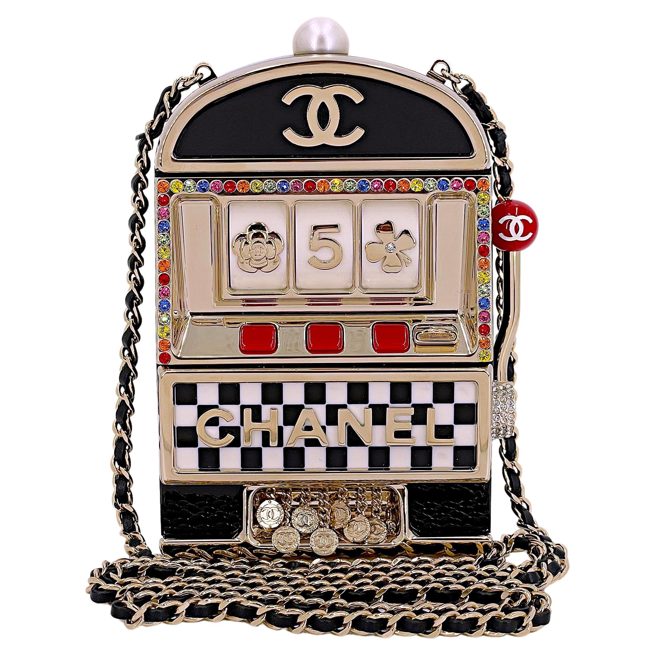 NIB Chanel 23C Monaco Slot Machine Casino Minaudière Evening Clutch Bag ...