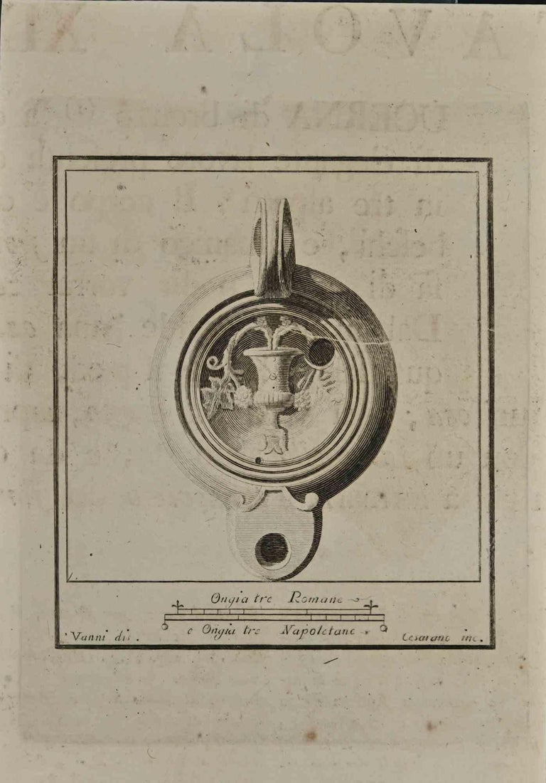Niccolò Cesarano - Ancient Roman Still Life - Etching by Niccolò ...