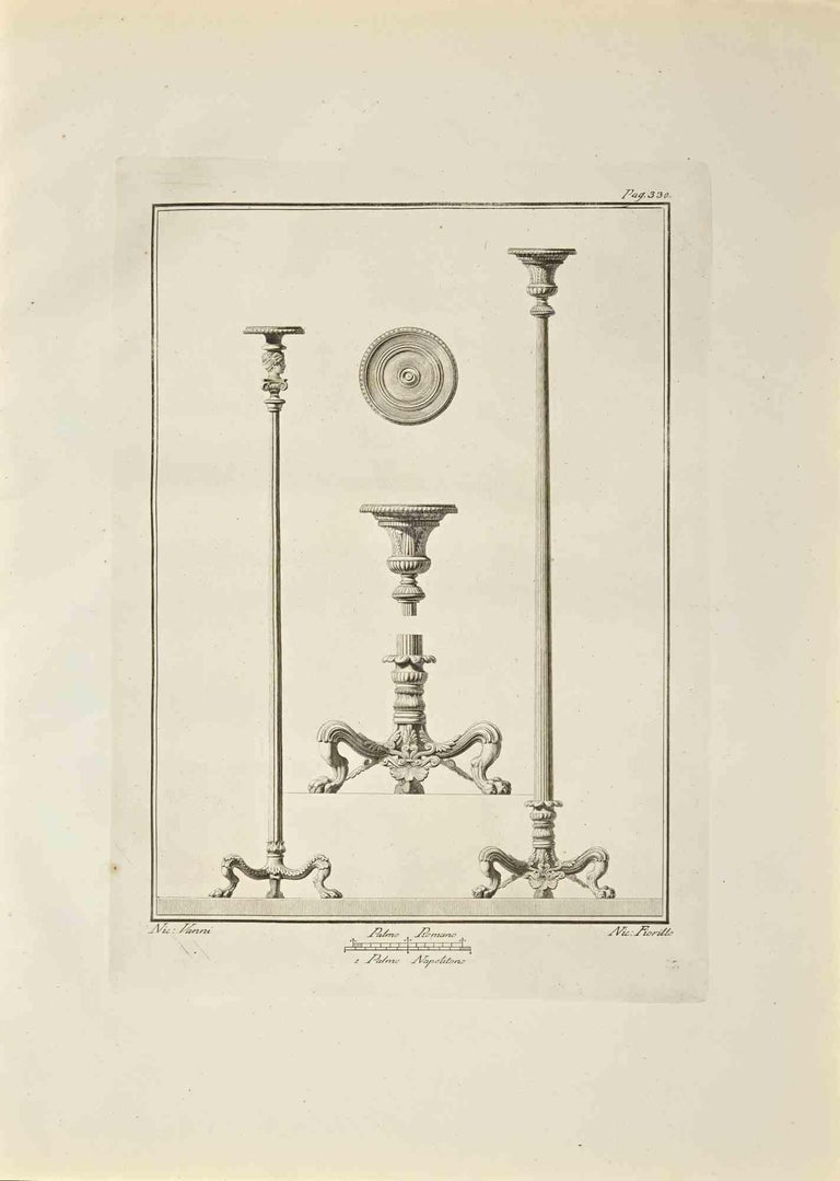 Niccolò Vanni - Ancient Roman Decorations - Etching by Niccolò Vanni ...