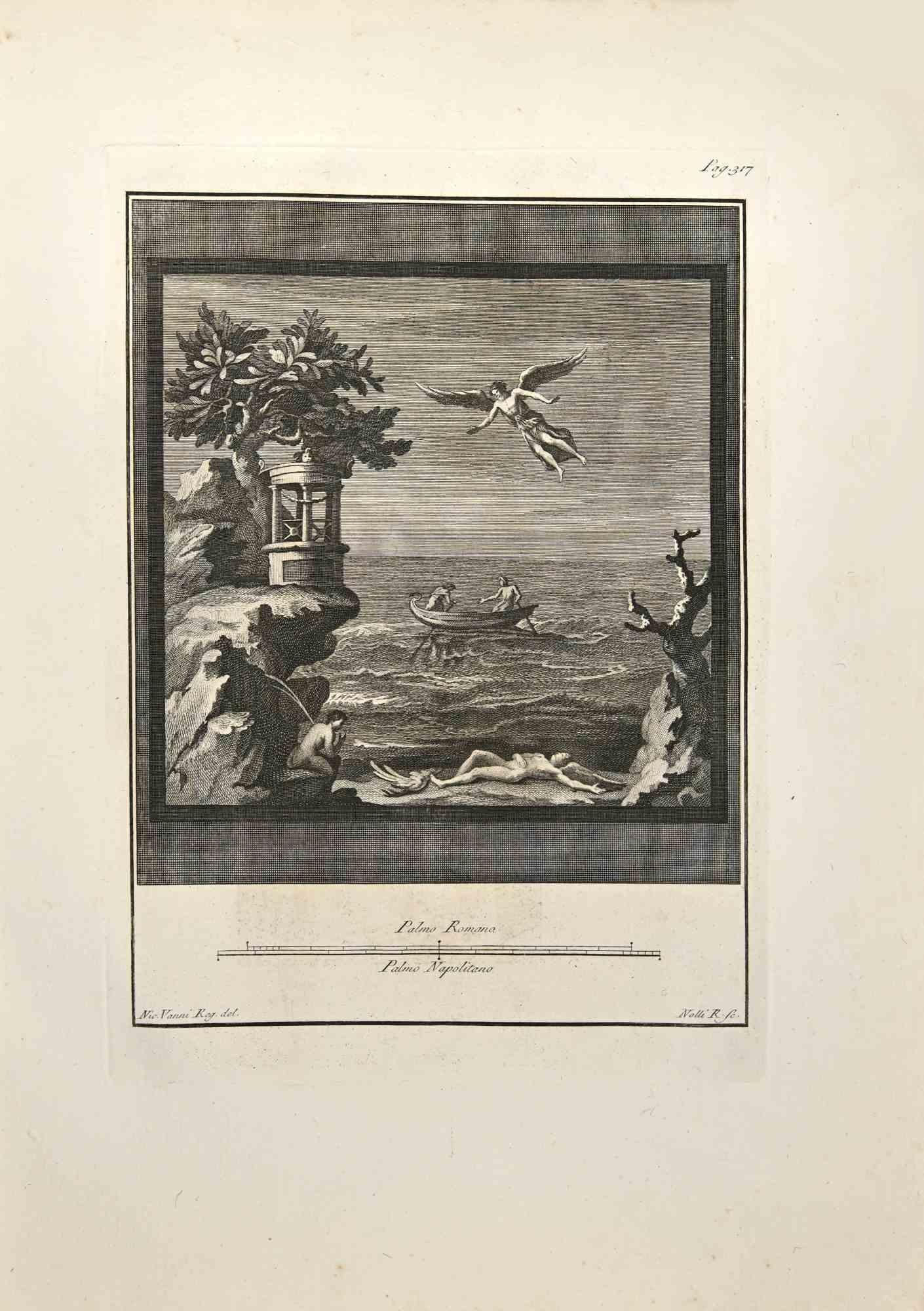 Niccolò Vanni - Ancient Roman Scene - Original Etching - 18th Century ...