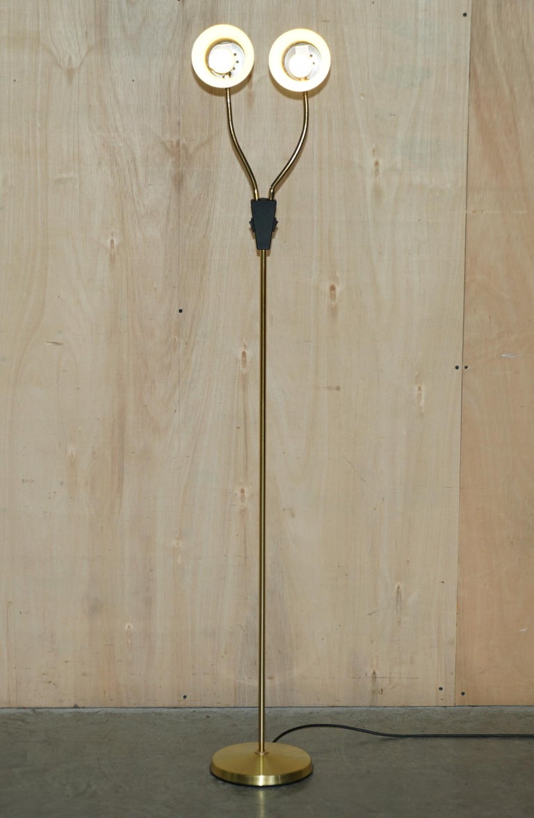 Nice Articulated and Adjustable Double Floor Standing Lamp with Twin ...