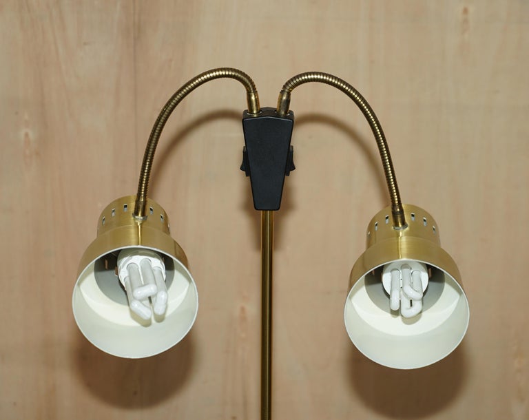 Nice Articulated and Adjustable Double Floor Standing Lamp with Twin ...