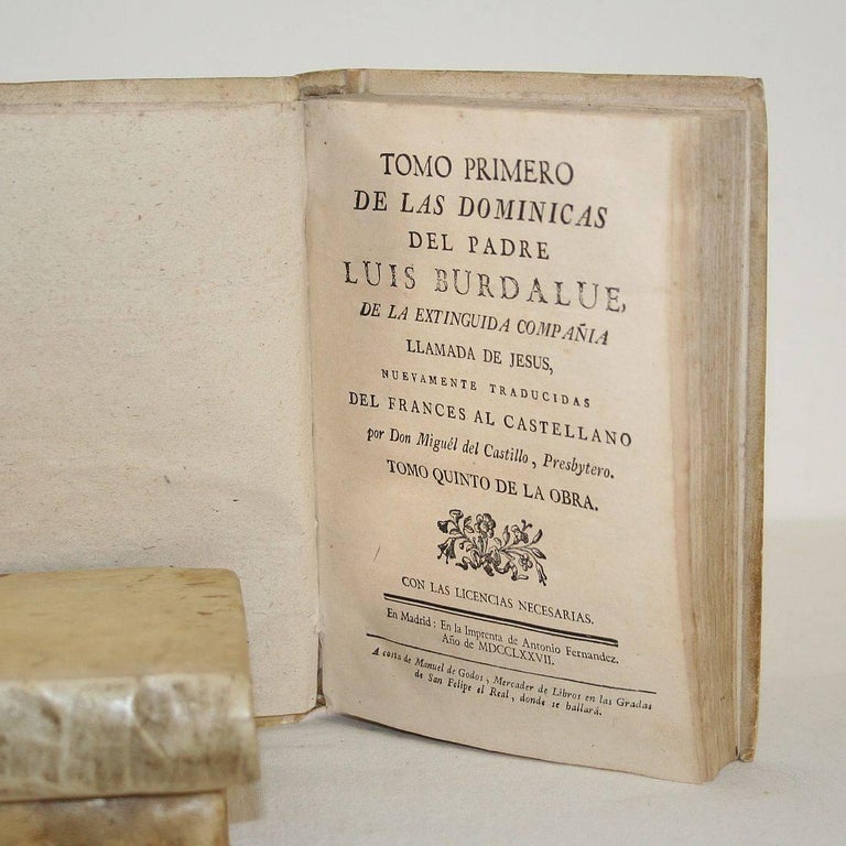 Nice Collection of 18th Century Weathered Spanish Vellum Books at 1stDibs