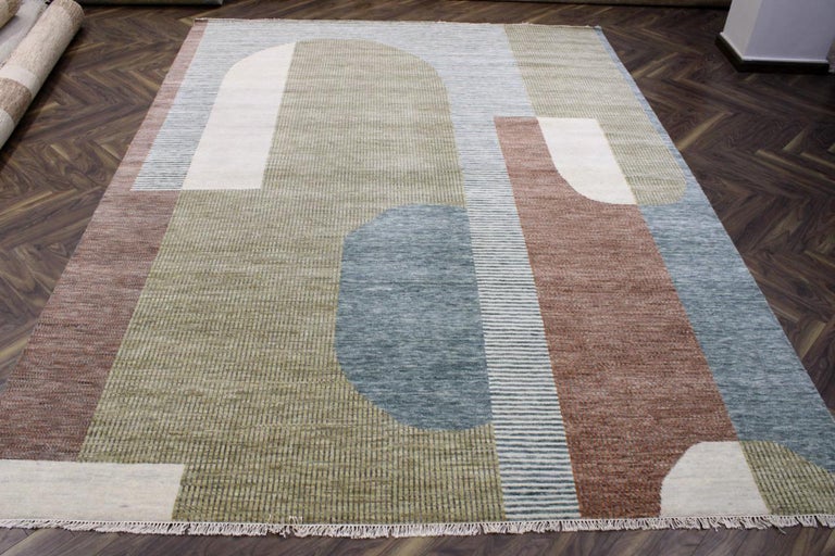Nice Contemporary Modern Art Deco Design Rug For Sale at 1stDibs