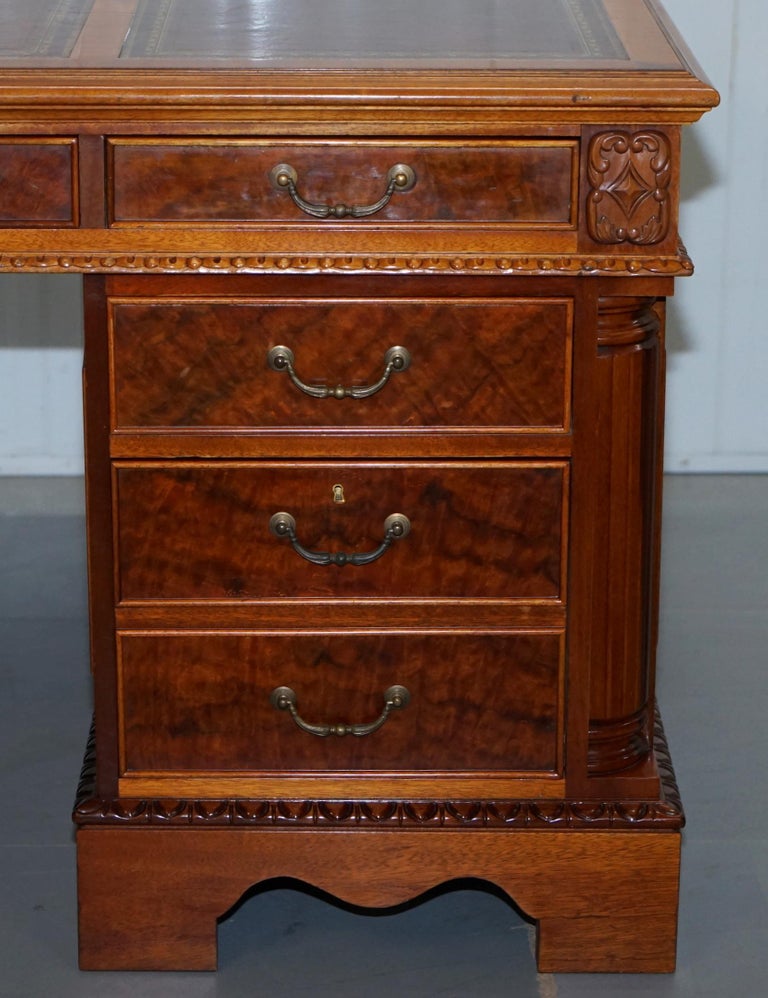 Nice Double Sided 16 Drawer Twin Pedestal 2 Person Partners Desk ...