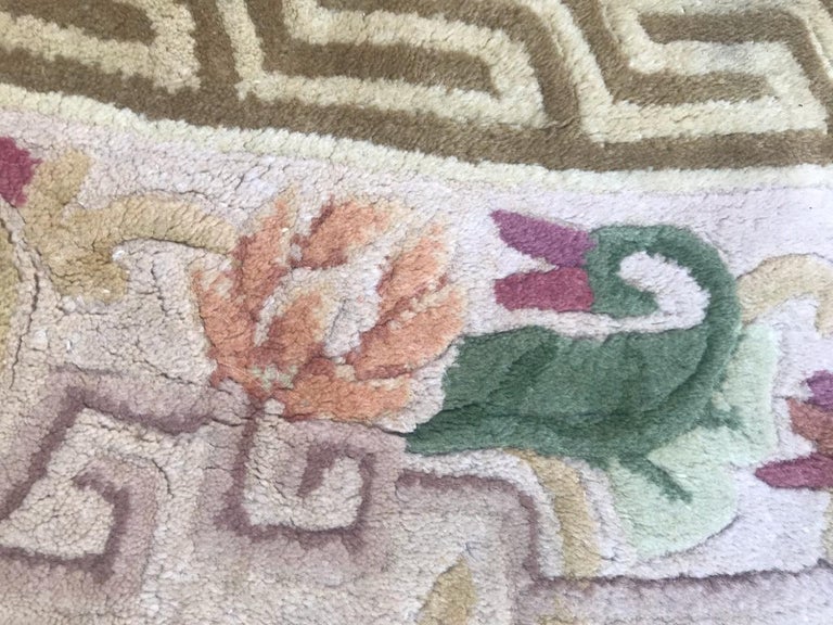 Nice Hand Tufted Round Chinese Hand Tufted Rug For Sale at 1stDibs ...