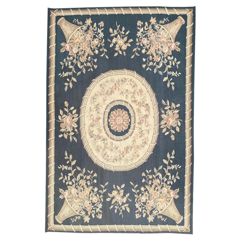 Nice Handwoven Aubusson Style Rug For Sale at 1stDibs