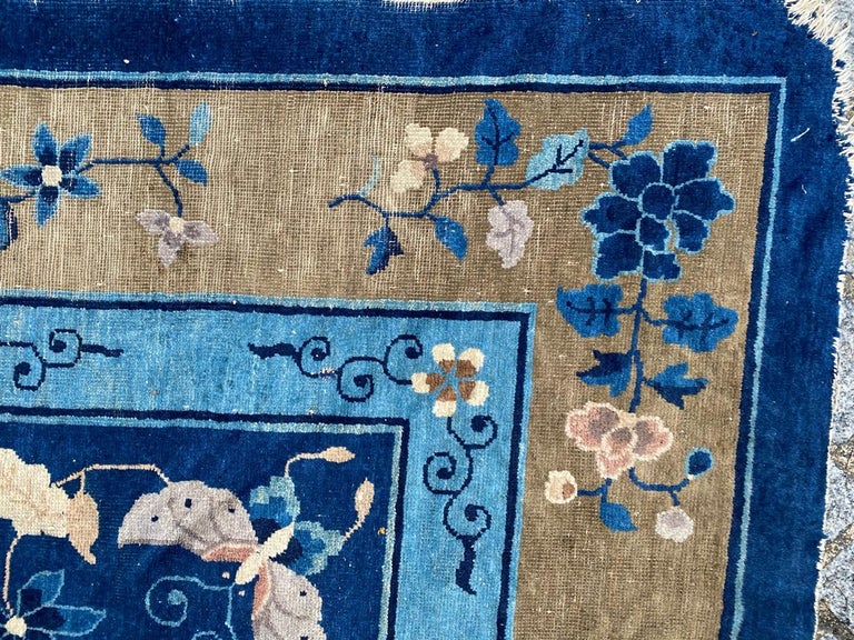 Nice Large Antique Chinese Rug For Sale at 1stDibs