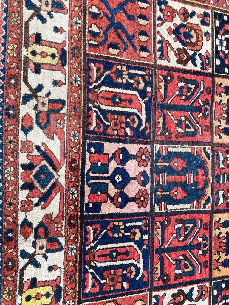 Nice Midcentury Large Tribal Design Bakhtiar Rug For Sale at 1stDibs