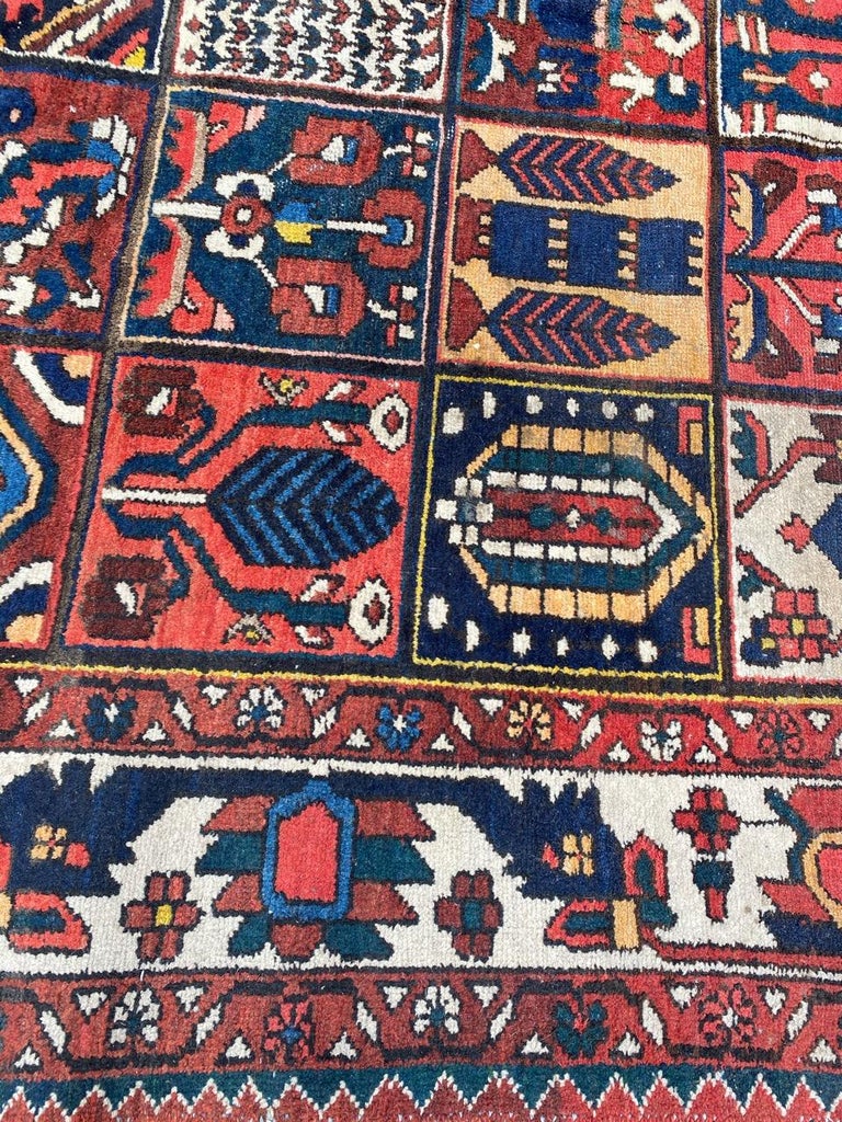 Nice Midcentury Large Tribal Design Bakhtiar Rug For Sale at 1stDibs