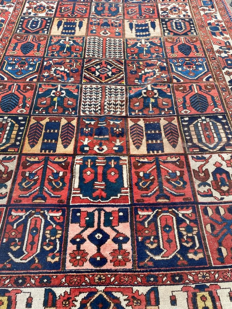 Nice Midcentury Large Tribal Design Bakhtiar Rug For Sale at 1stDibs