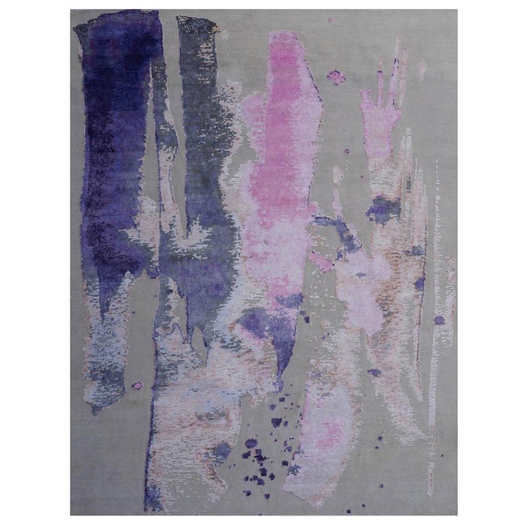 Nice Modern Abstract Design Knotted Rug For Sale at 1stDibs | 10x14 rugs