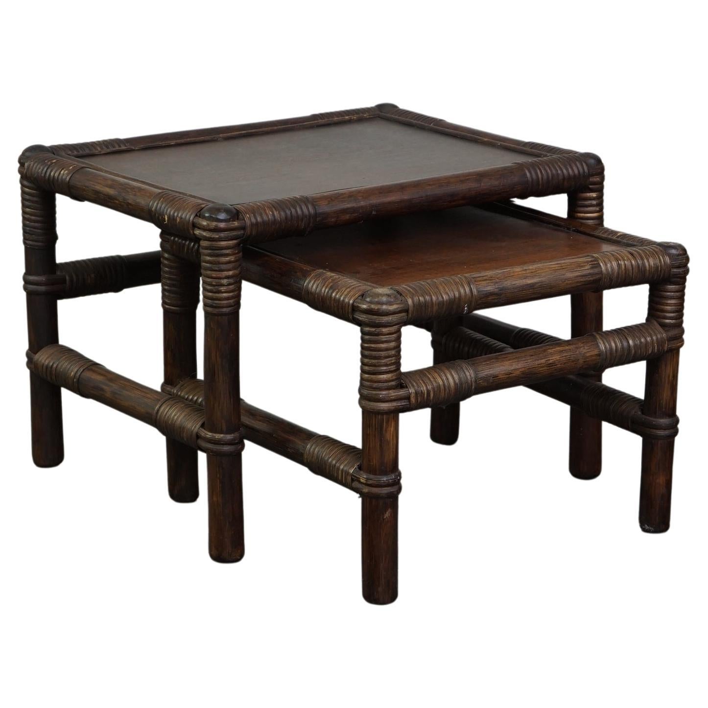 Rattan Side Tables - 470 For Sale at 1stDibs | vintage rattan side ...