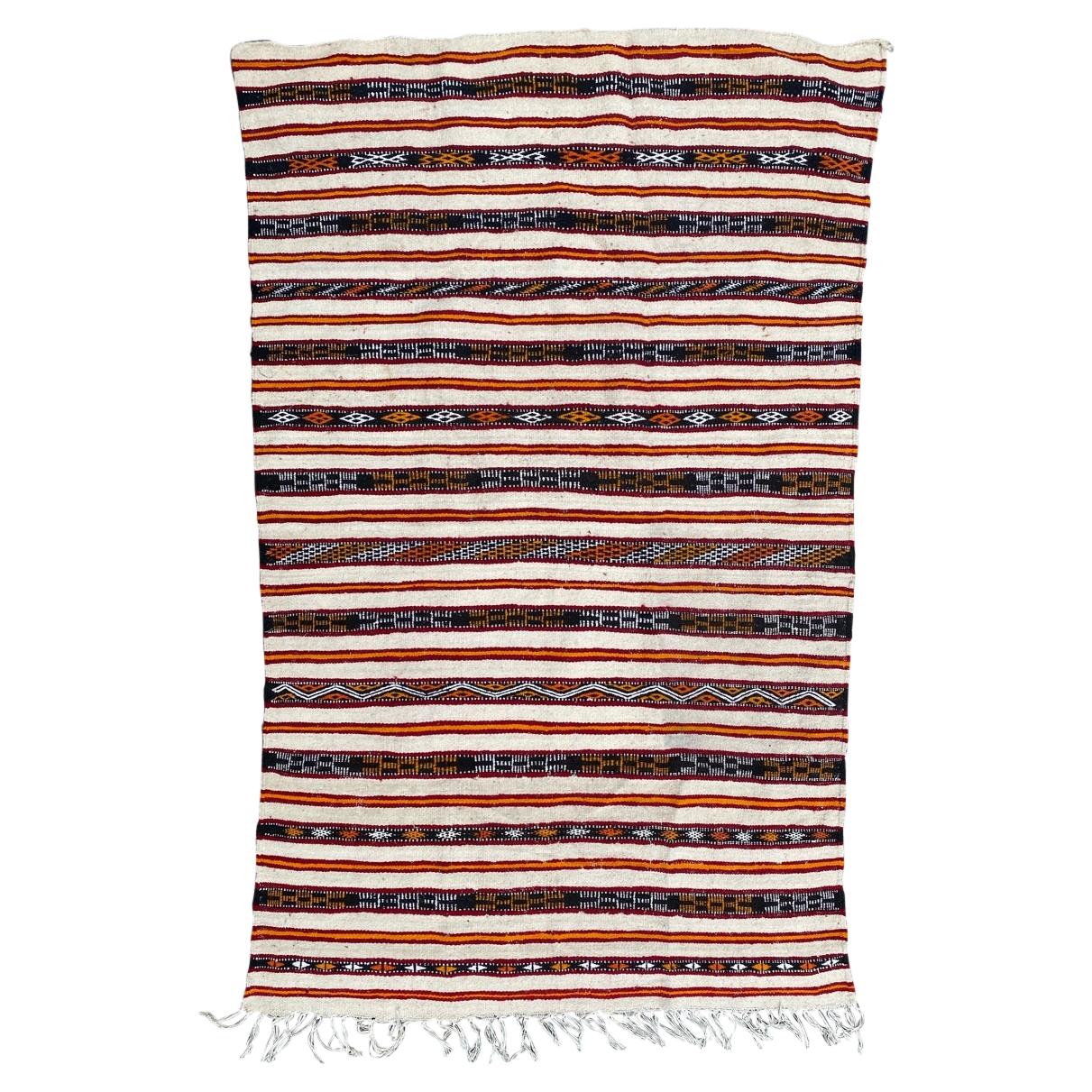 Vintage Tribal Moroccan Kilim Runner For Sale at 1stDibs