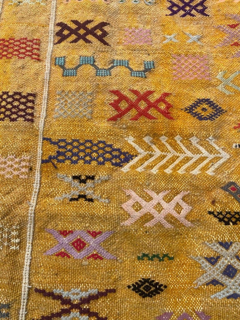 Nice Vintage Tribal Moroccan Berbere Kilim at 1stDibs