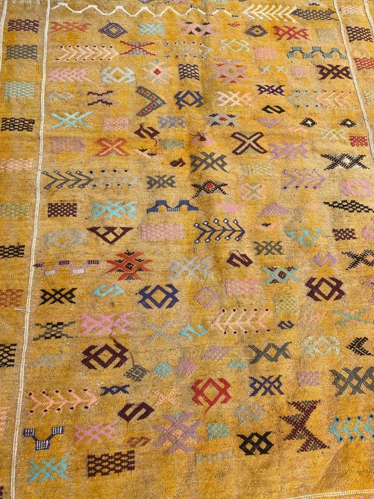 Nice Vintage Tribal Moroccan Berbere Kilim at 1stDibs