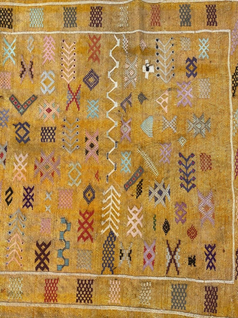 Nice Vintage Tribal Moroccan Berbere Kilim at 1stDibs