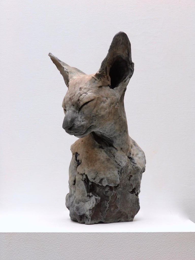 Nichola Theakston - ''Bastet Study 1'', Contemporary Bronze Sculpture ...
