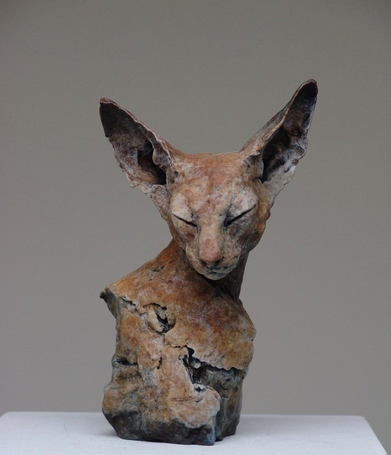Nichola Theakston - ''Bastet Study 1'', Contemporary Bronze Sculpture ...