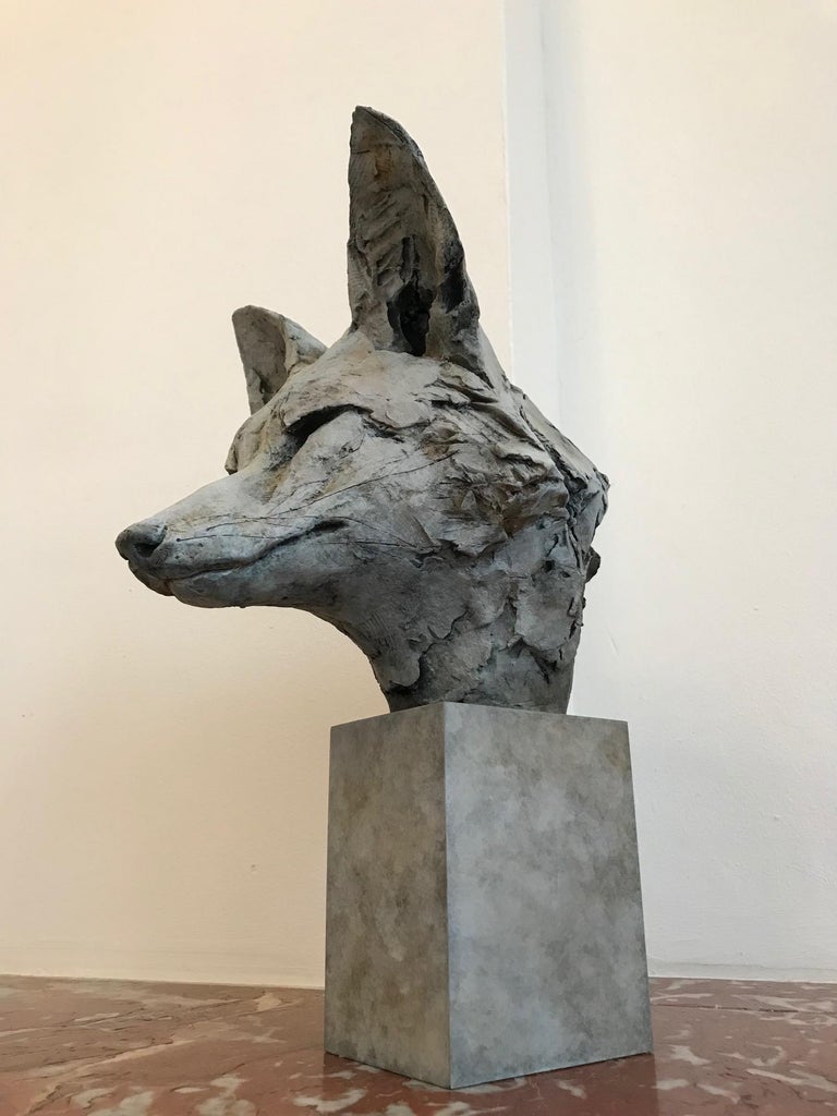 Nichola Theakston - ''''Fox Head Study'''', Contemporary Bronze ...