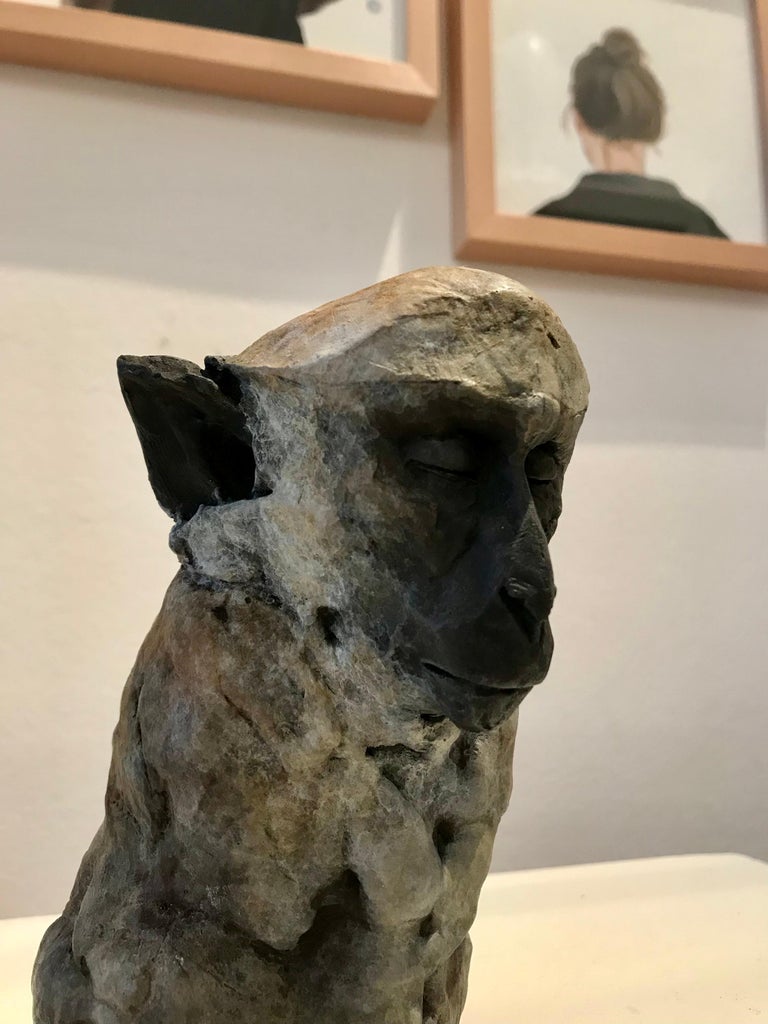 Nichola Theakston - ''Monkey Sketch 1'', Contemporary Bronze Sculpture ...
