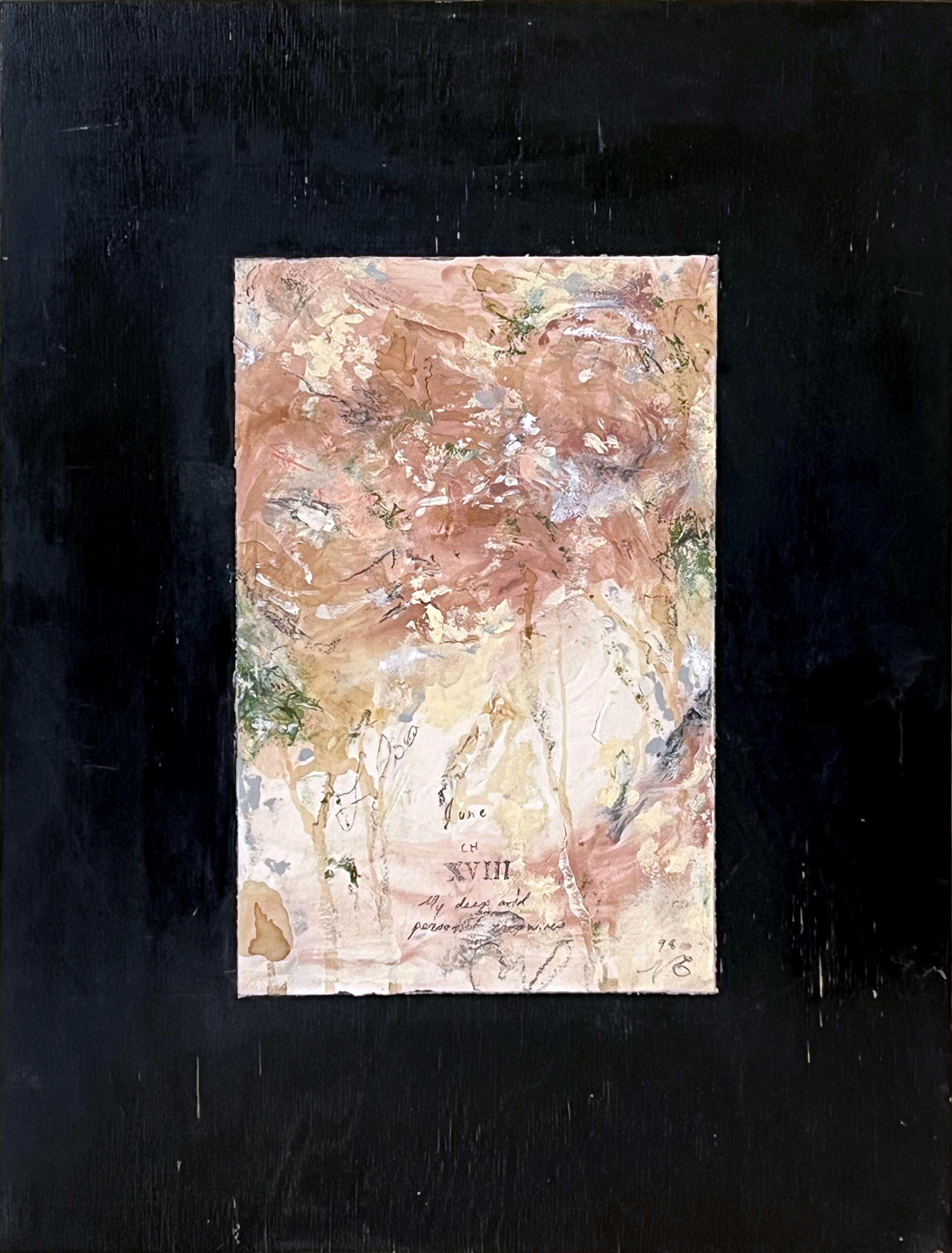 Nicholas Evans - "The Belted" (Abstract Black and White Painting on ...