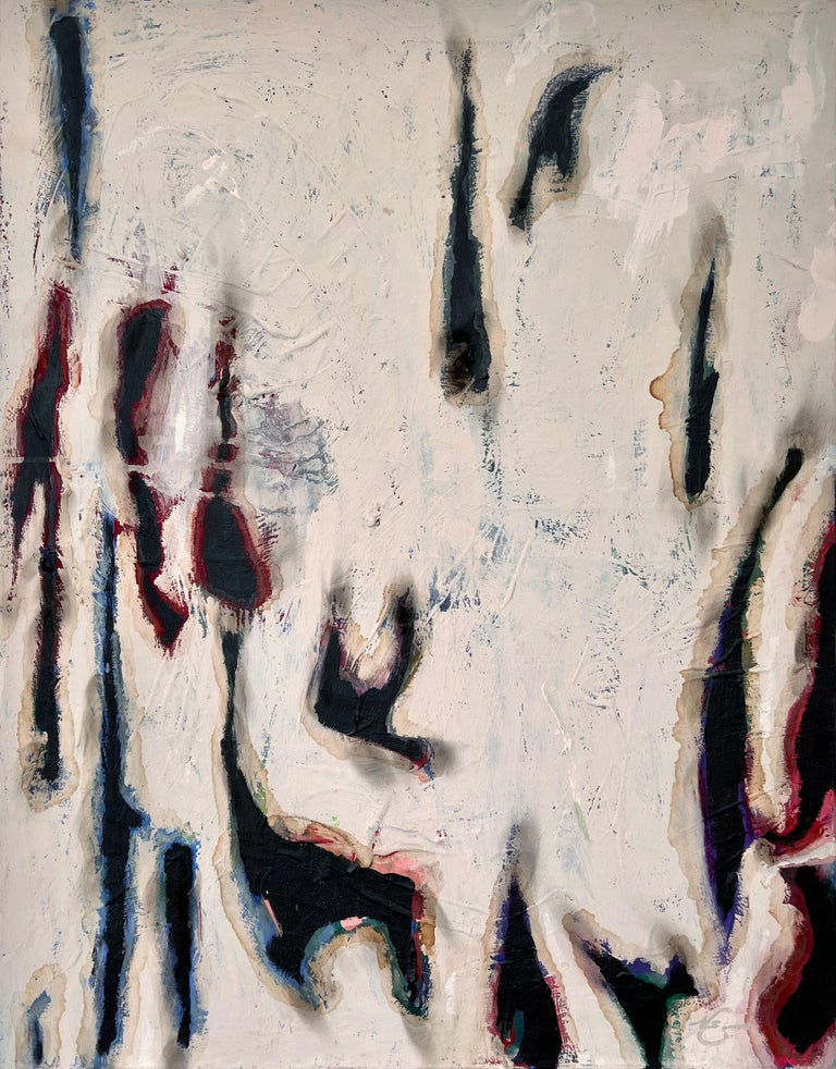 Nicholas Evans - "Wiles" (abstract, graphic, bold, black, off-white ...