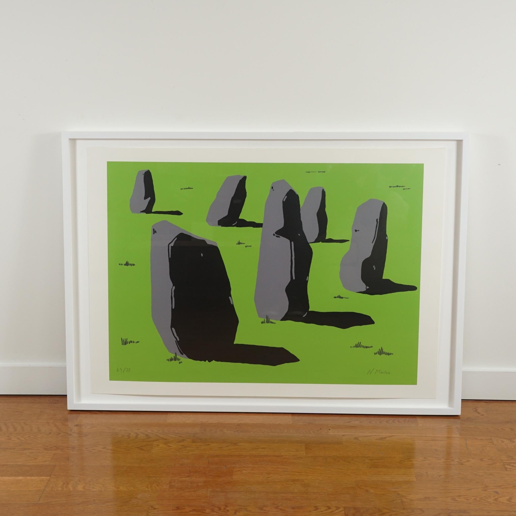 Nicholas Monro, "Stone Circle" Signed Screen Print at 1stDibs