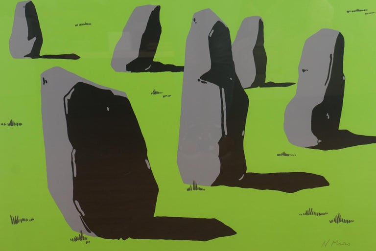 Nicholas Monro, "Stone Circle" Signed Screen Print at 1stDibs