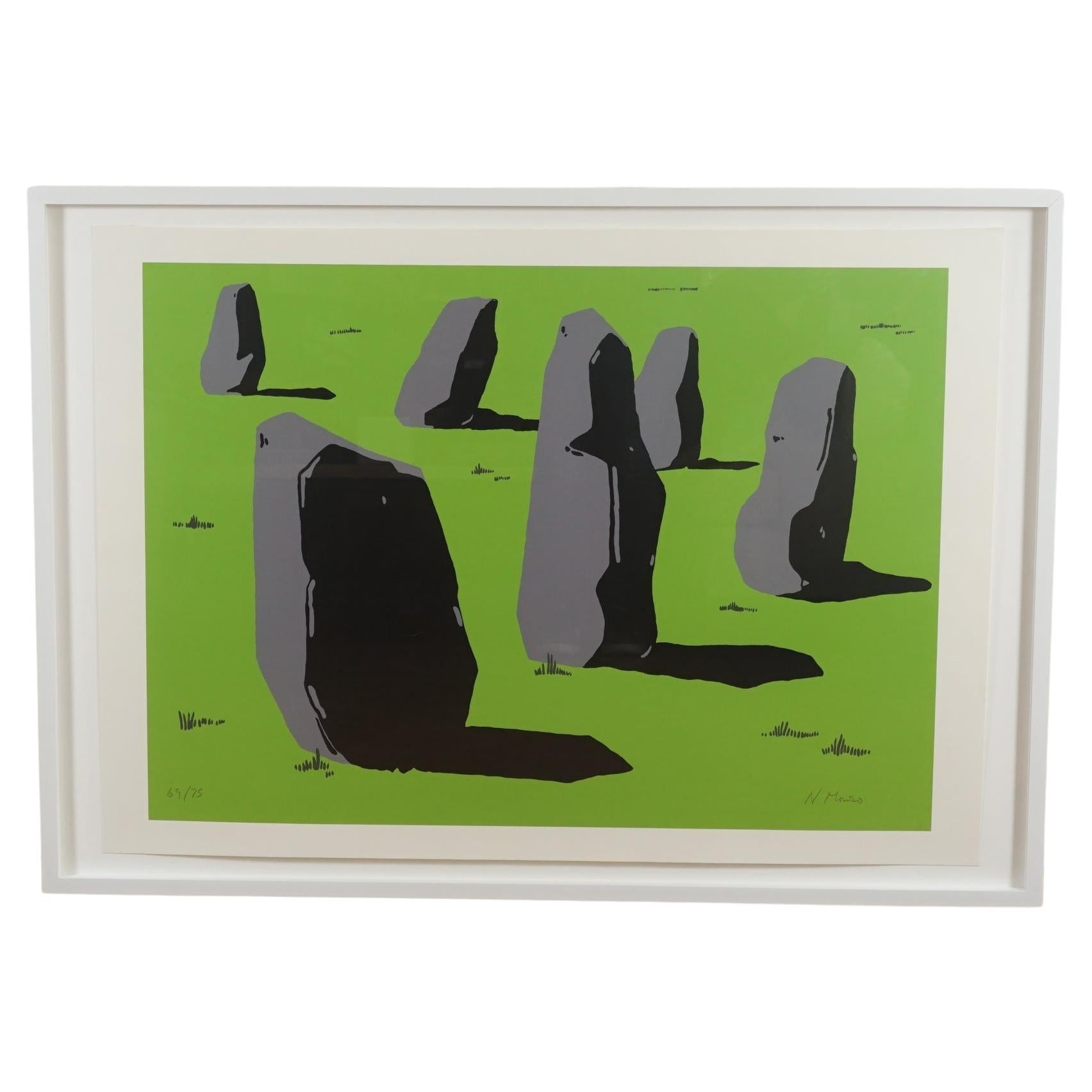 Nicholas Monro, "Stone Circle" Signed Screen Print at 1stDibs