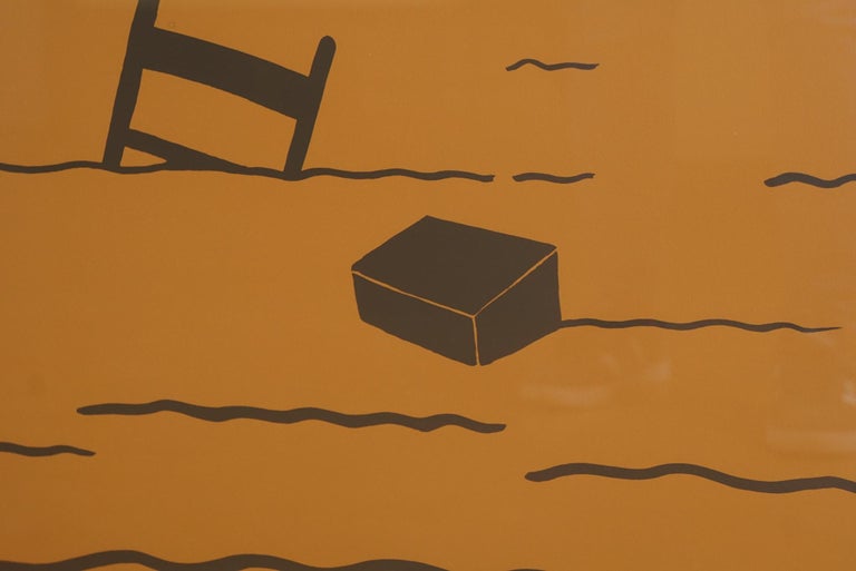 Nicholas Monro, "The Flood" Signed Screen Print For Sale at 1stDibs