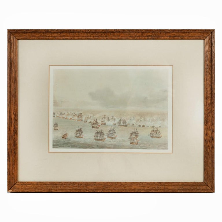 Nicholas Pocock ‘The Glorious First of June’, Ink, Watercolour on Paper ...