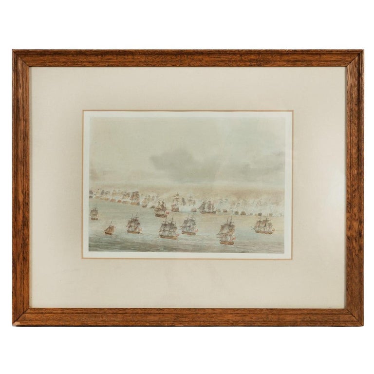 Nicholas Pocock ‘The Glorious First of June’, Ink, Watercolour on Paper ...