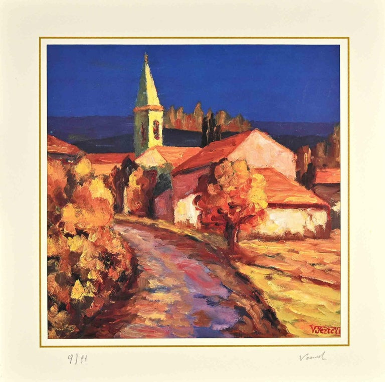 Landscape - Lithograph attr. to Nicholas Verrall - 1980s For Sale at ...