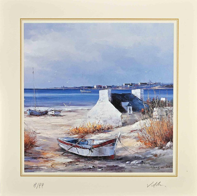 Seascape - Lithograph attr. to Nicholas Verrall-Late 20th Century For ...