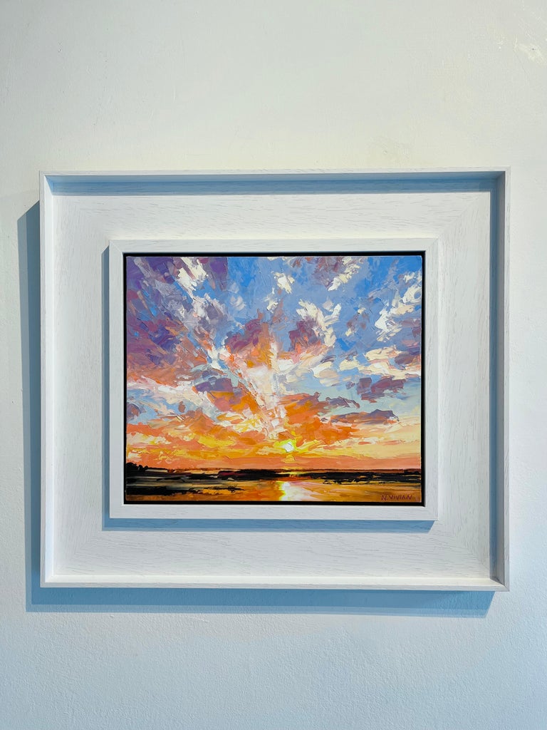 Nicholas Vivian - Skyscape XVII - expressionist landscape vivid colour ...