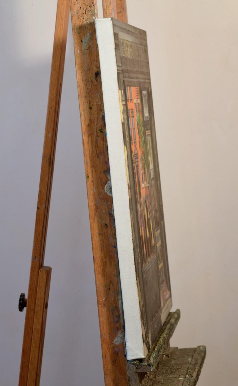 Nick Savides - East Village Hats, Oil Painting For Sale at 1stDibs